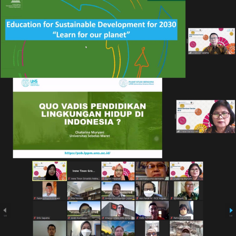Sustainable Development Goals (SDG’s) Seminar Series #76 “Pendidikan ...