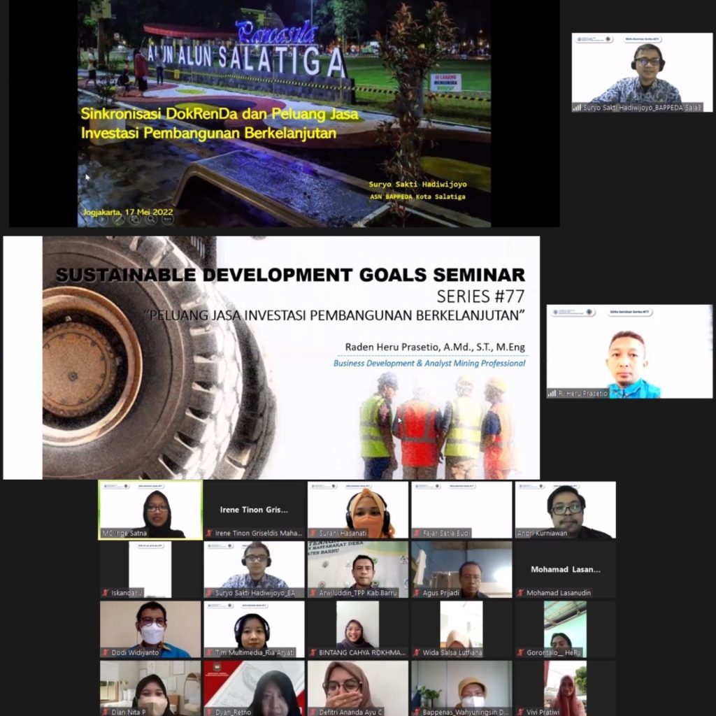 Sustainable Development Goals (SDG’s) Seminar Series #77 “Peluang Jasa ...