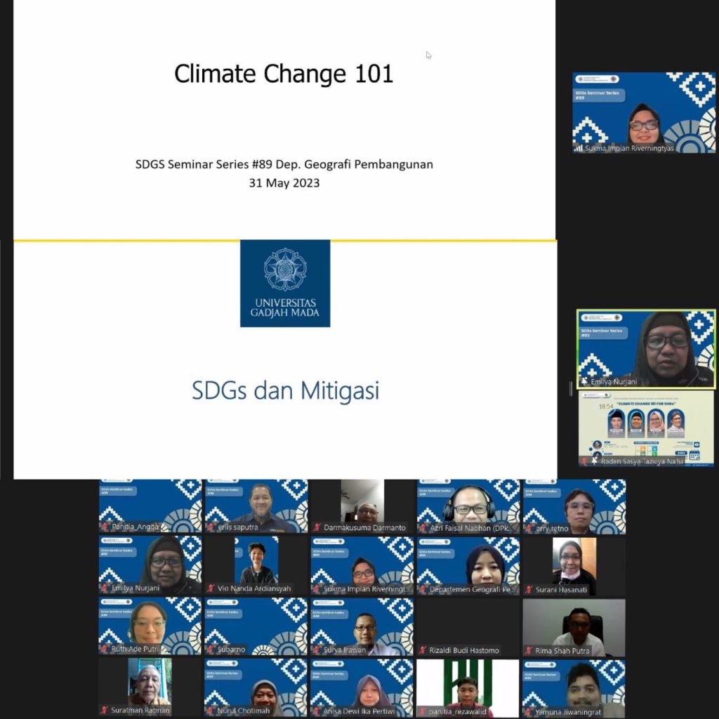 Sustainable Development Goals (SDG’s) Seminar Series #89 “Climate Change 101 for SDGs” – http ...