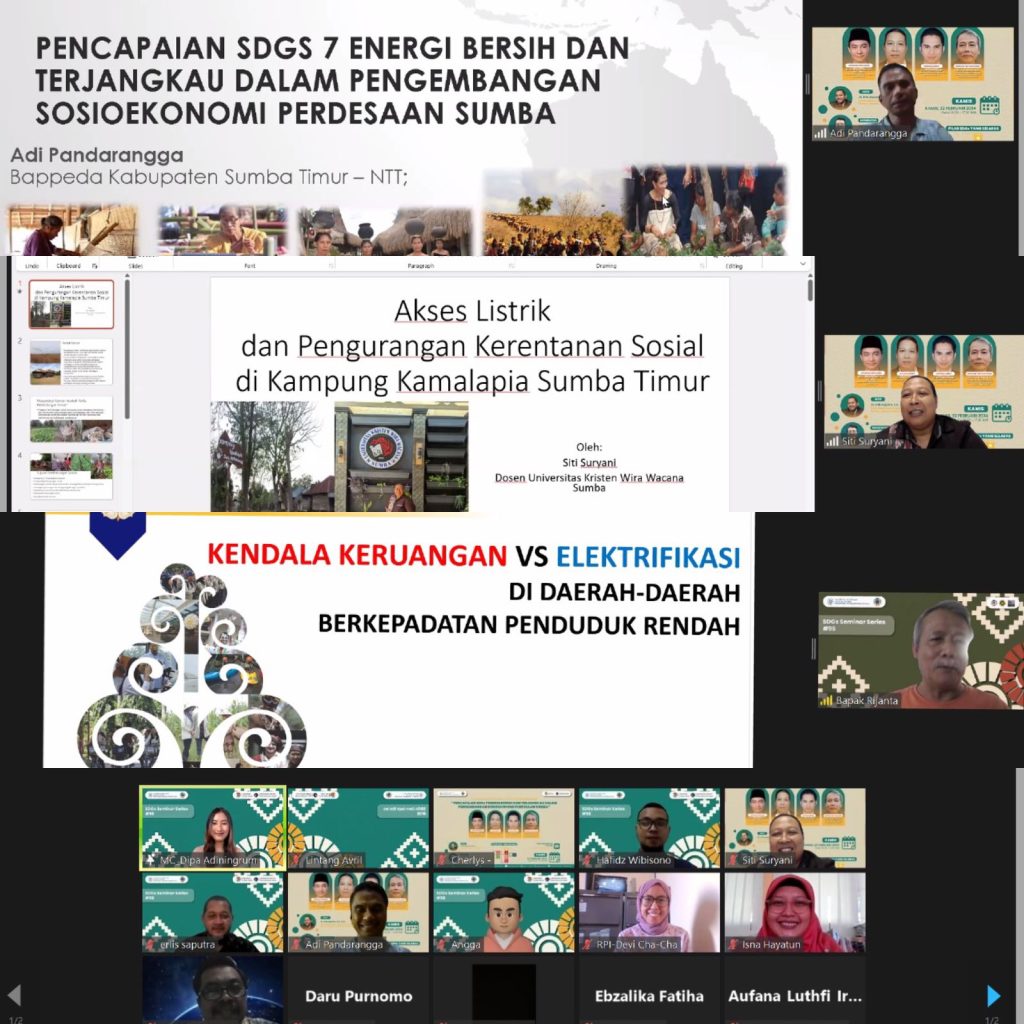 Sustainable Development Goals (SDG’s) Seminar Series #98 “ Pencapaian SDGs 7 Energi Bersih dan ...
